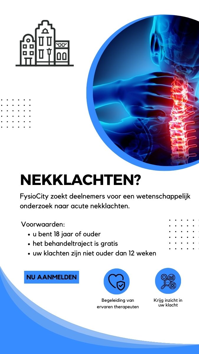 Aanmelden Nekklachten - FysioCity - Fysiotherapie Amsterdam